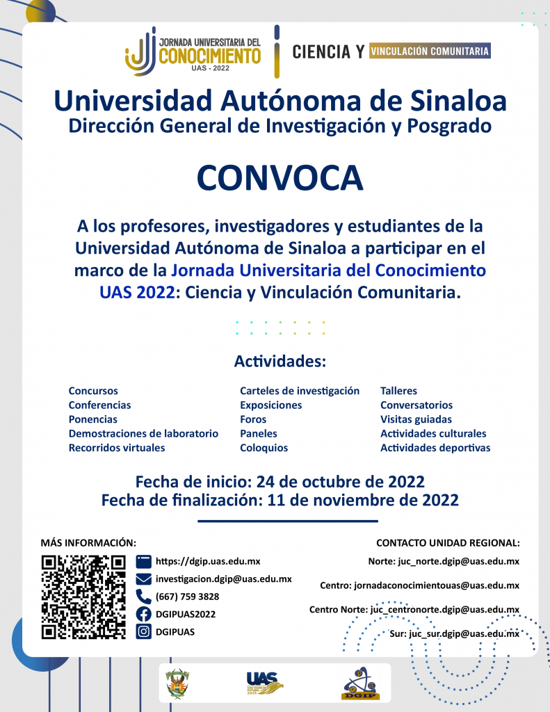 Jornada Universitaria del Conocimiento – Dirección General de Investigación y Posgrado